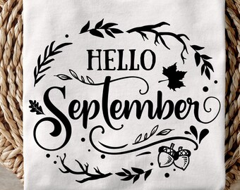 Autumn September Svg - Etsy