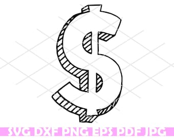 Dollar Sign Dxf File - Etsy