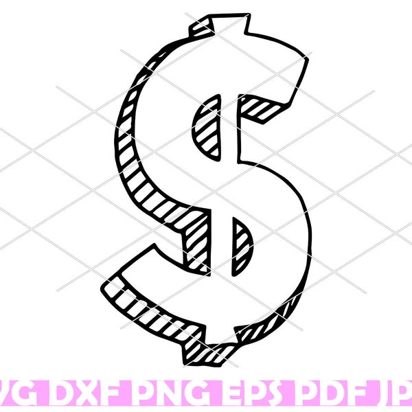 Dollar Sign Clip Art - Etsy
