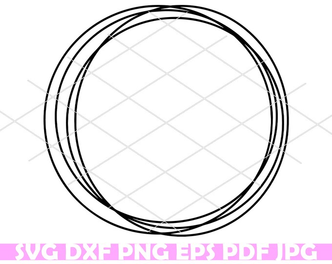 Circle Frame Svg Sketch Circle Svg Circle Svg Doodle Circle Cricut Svg ...