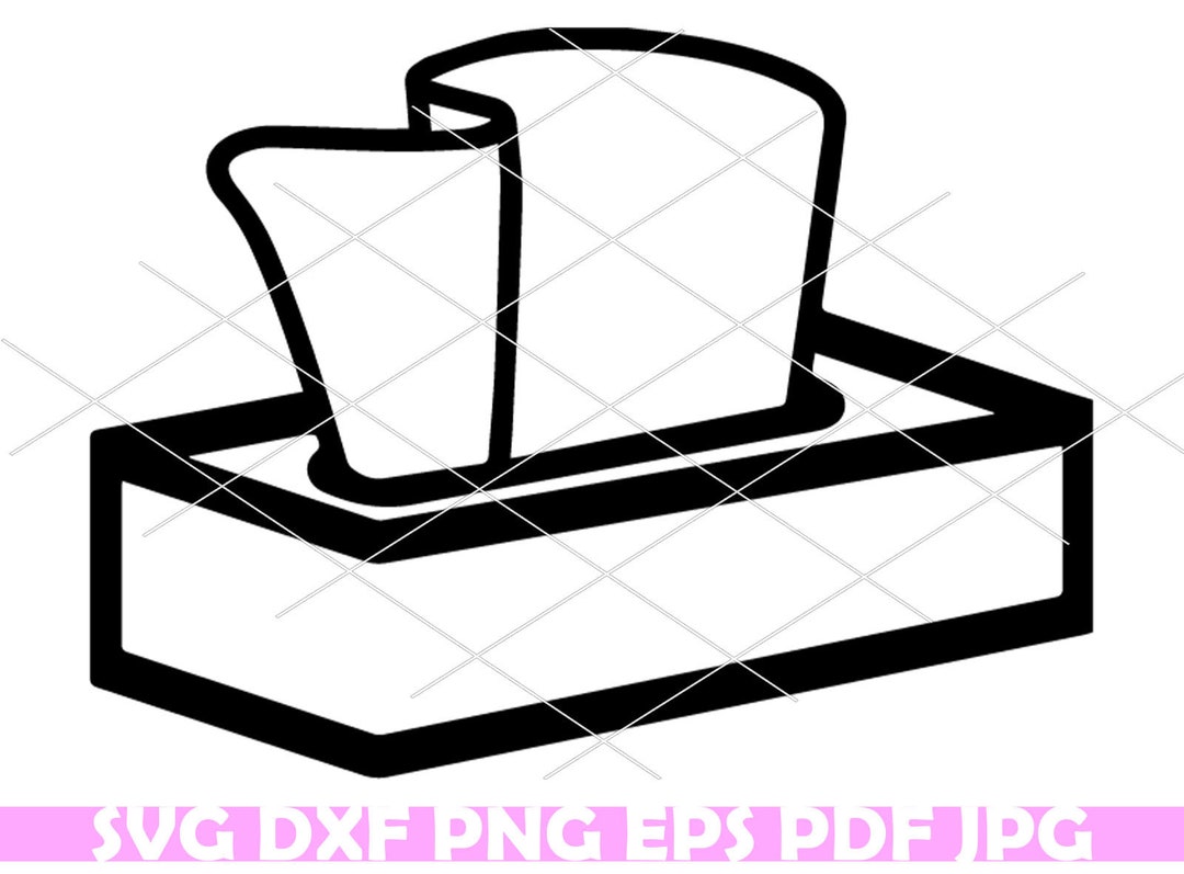 Facial Tissue SVG, Tissue Box Svg, Napkins Svg, Facial Tissue Clipart ...