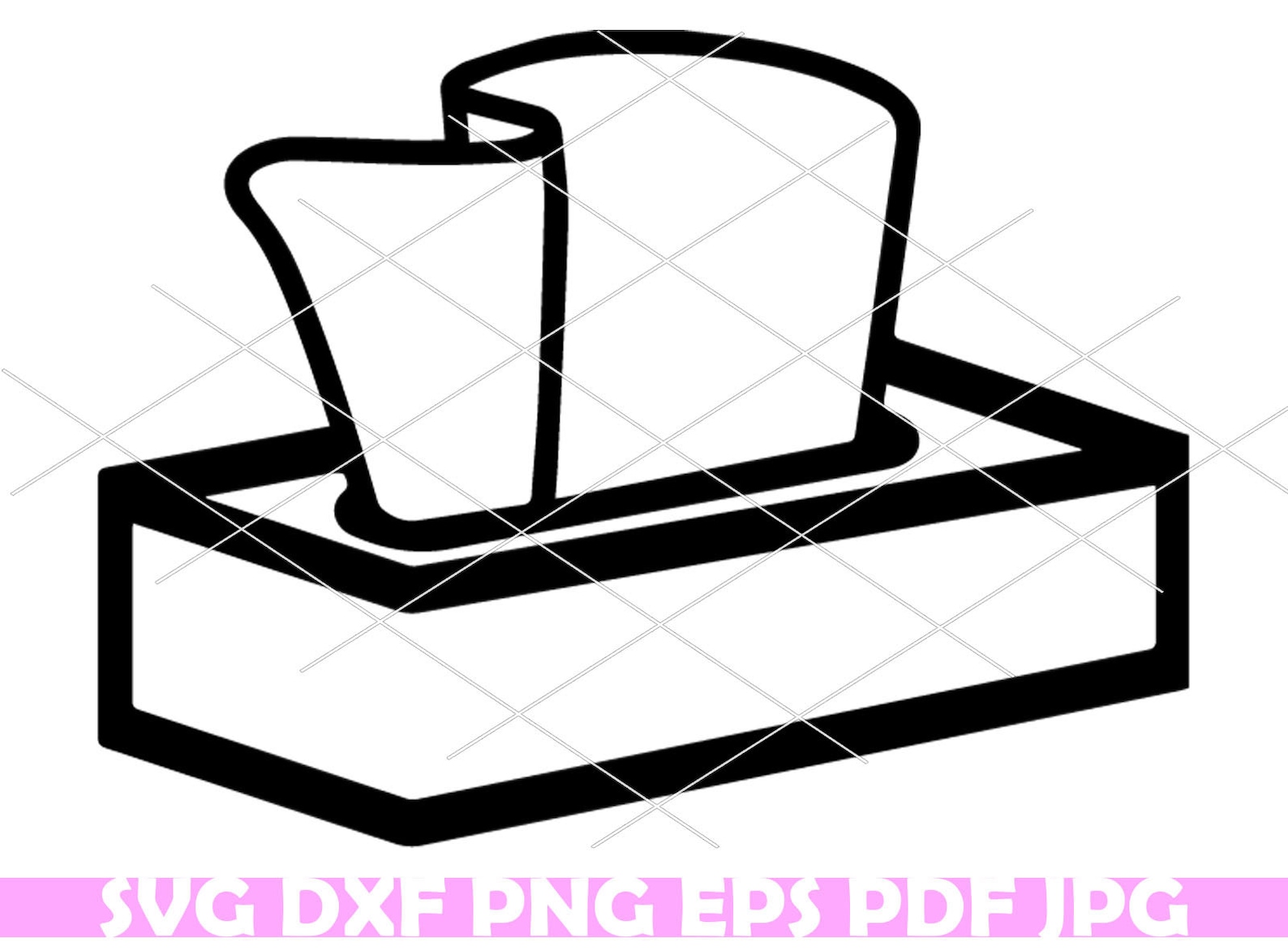 Facial Tissue SVG, Tissue Box Svg, Napkins Svg, Facial Tissue Clipart ...