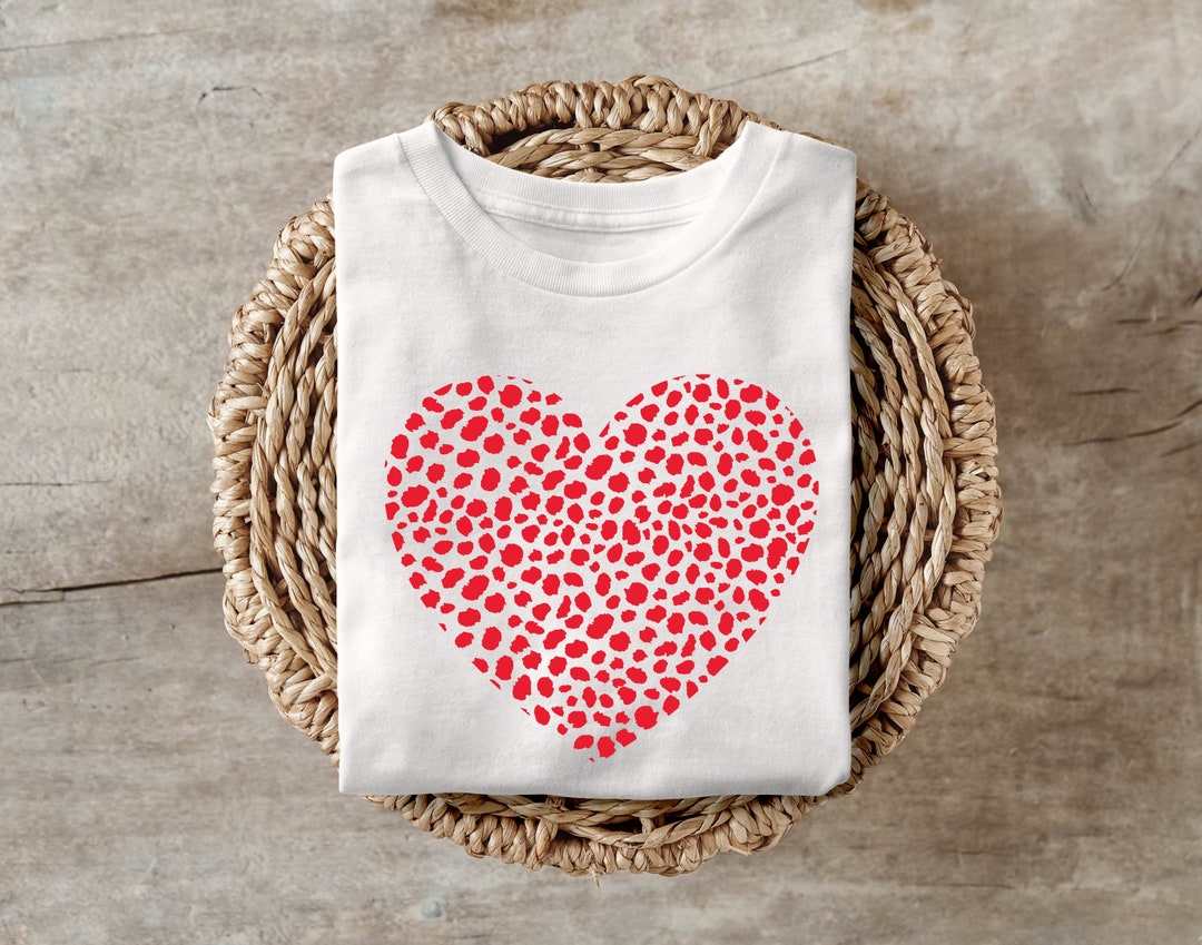 Leopard Heart Print SVG - Heart Leopard SVG - Animal Heart Svg - Heart ...