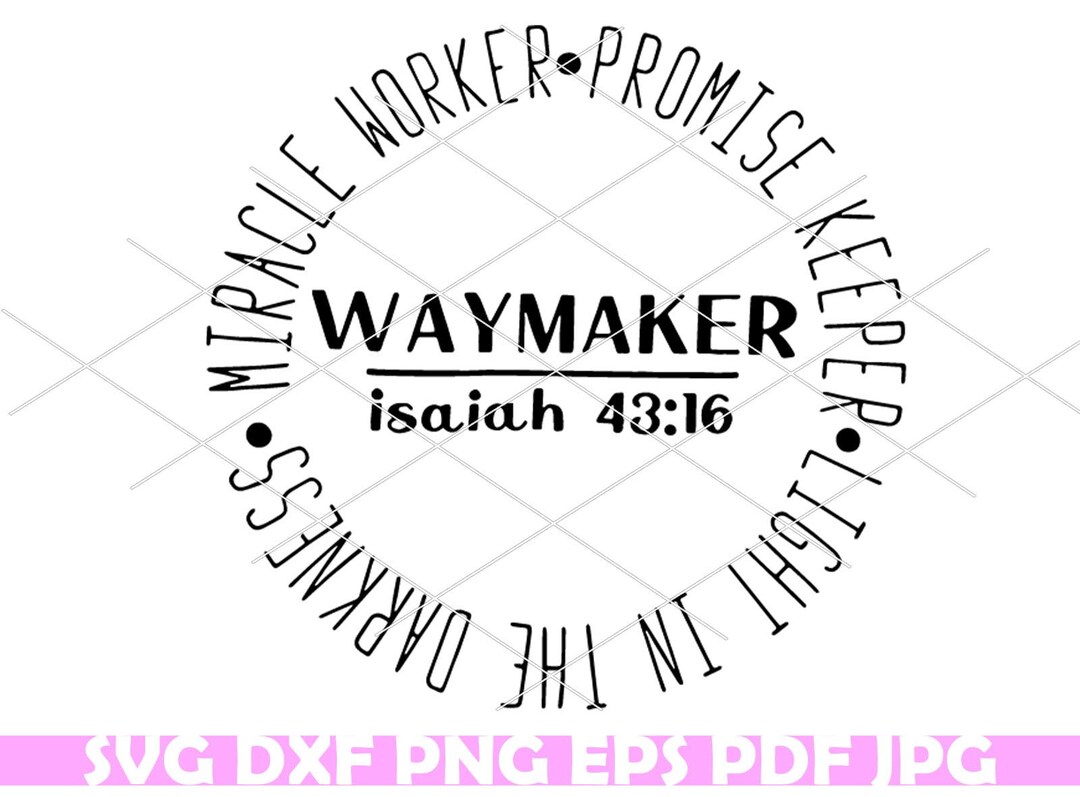Way Maker SVG, - Etsy