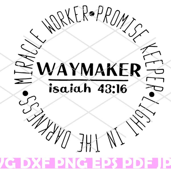Way Maker Svg - Etsy