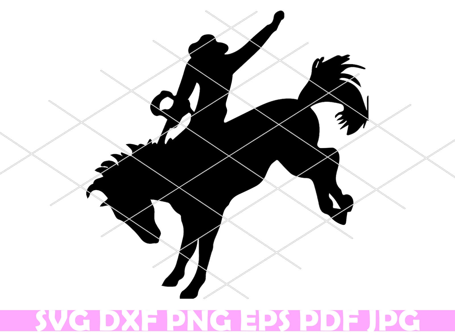 Rodeo Bronc Rider SVG Bronc SVG Rodeo Svg Dxf Eps Png - Etsy Australia