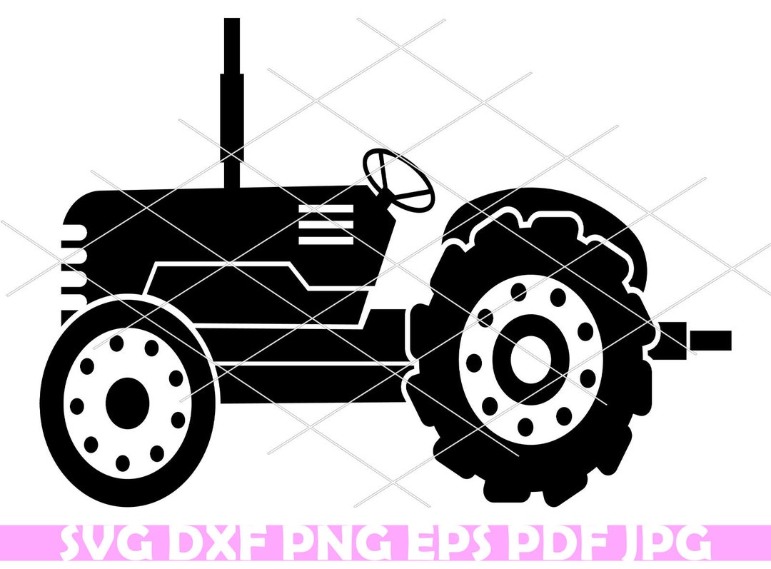 Vintage Tractor SVG Craft Pattern, Tractor SVG, Farm SVG, Farm Cut File ...