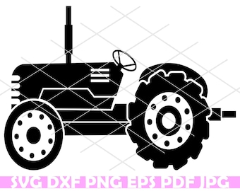 Farm Tractor SVG Craft Pattern, Tractor SVG, Farm SVG, Farm Cut File ...