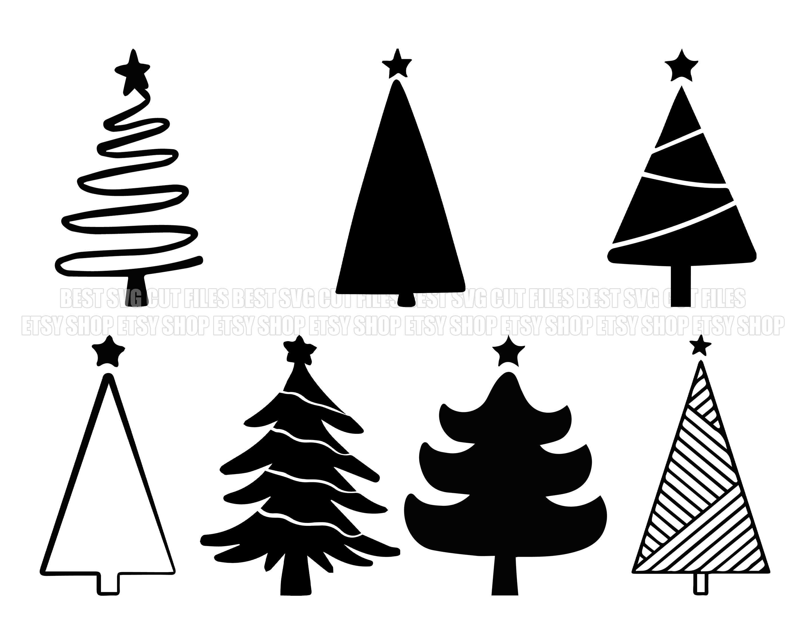 Christmas Tree SVG Bundle Christmas SVG Christmas Tree SVG - Etsy