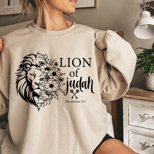 Elegant Christian Quote SVG PNG, Lion of Judah Svg, Floral Key Svg ...