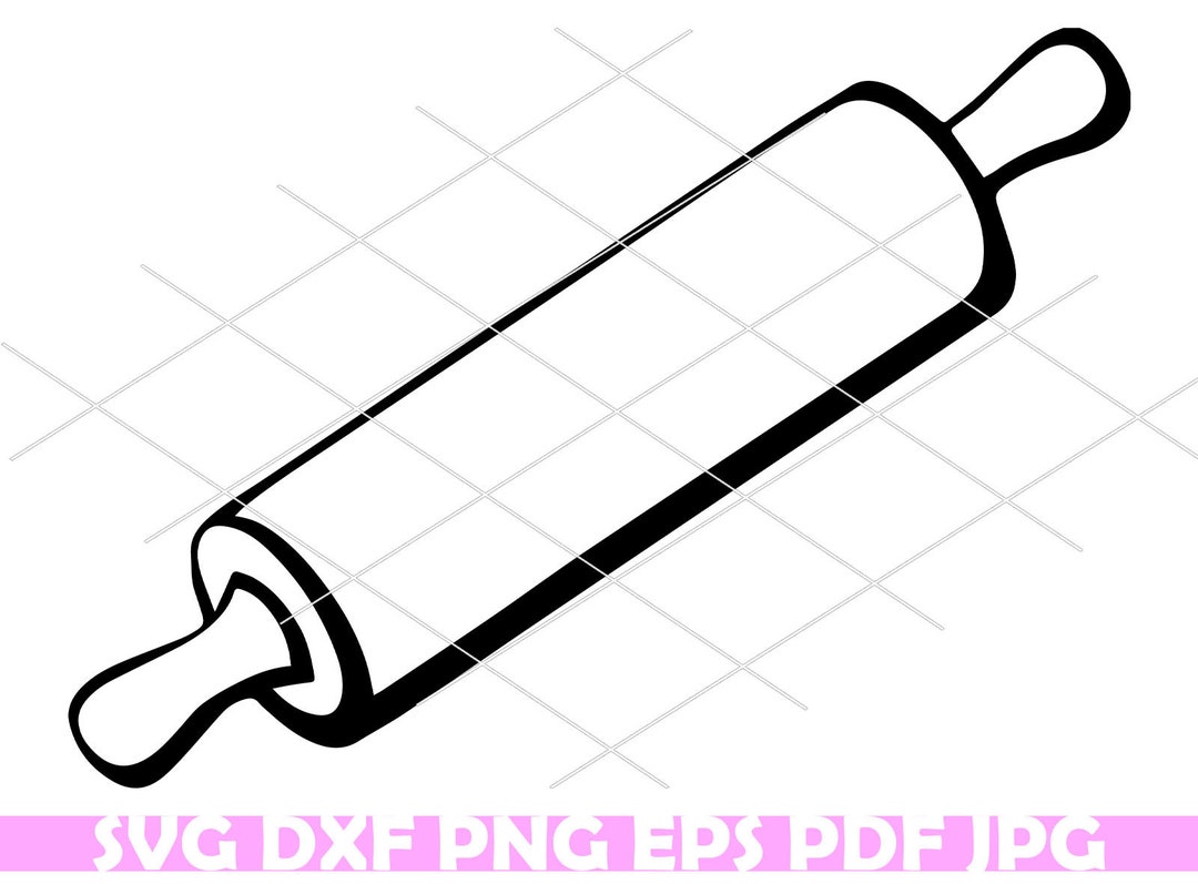 Rolling Pin, Svg, Ai, Dxf, Eps, Png, Jpg, Baker, Baking, Kitchen, Chef ...