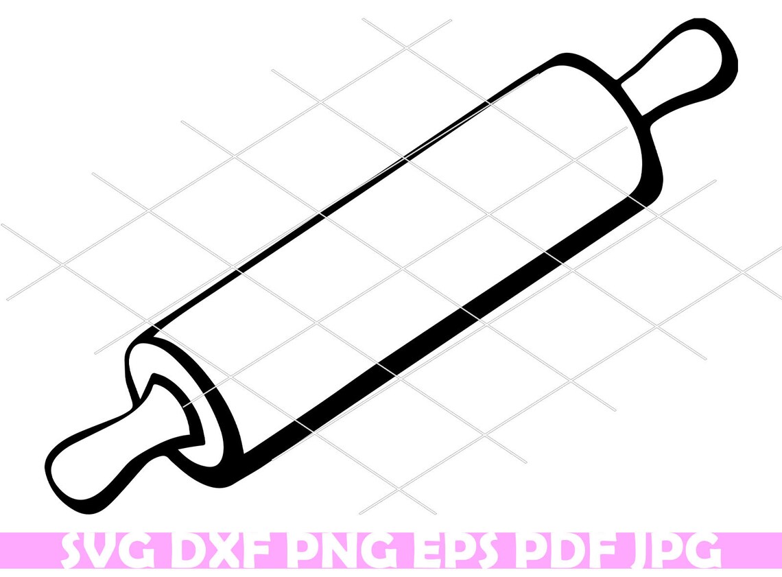 Rolling Pin Svg Ai Dxf Eps Png Jpg Baker Baking - Etsy