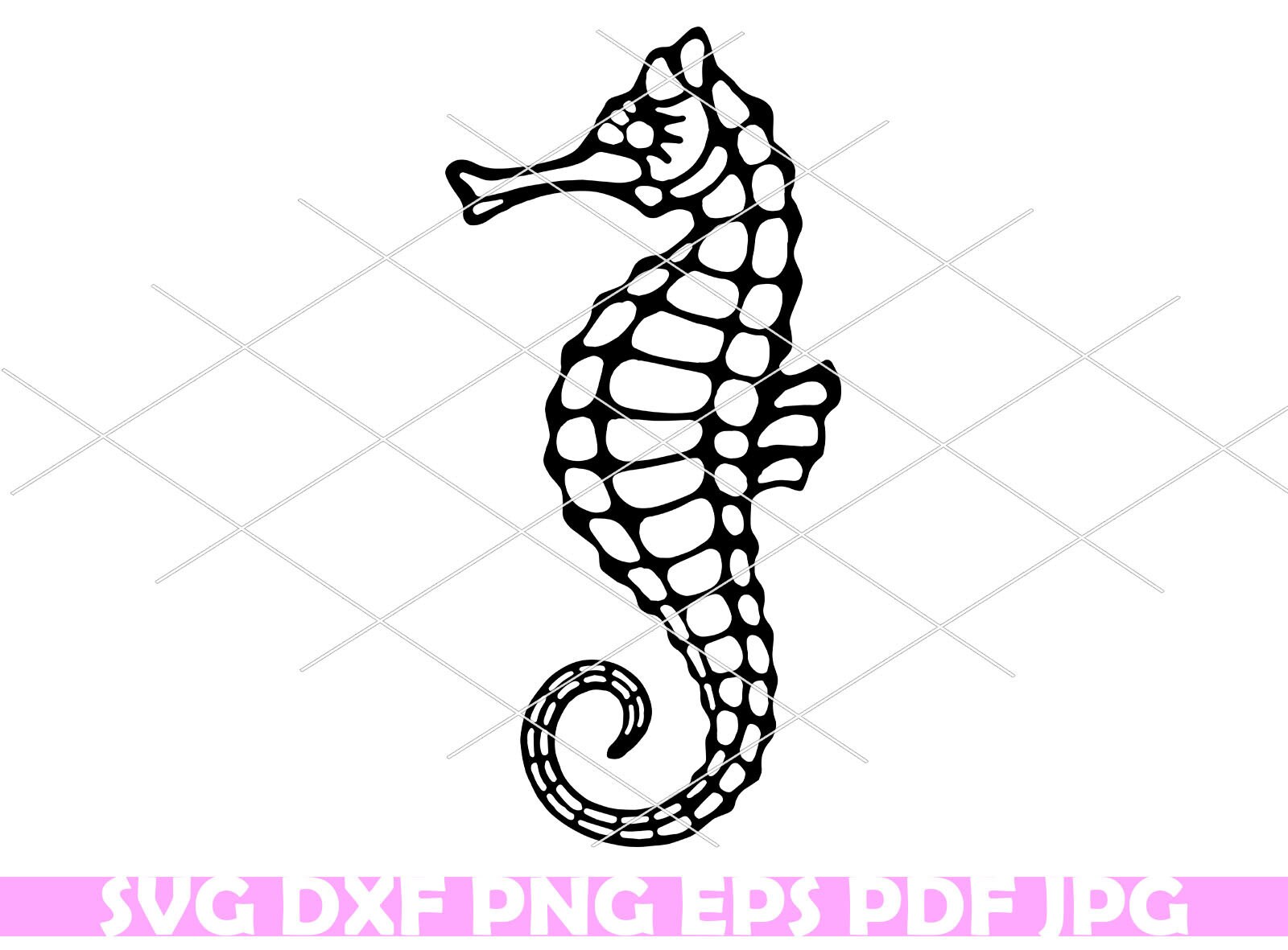 Seahorse SVG, Seahorse Silhouette, Seahorse Clipart, Sea Animals ...