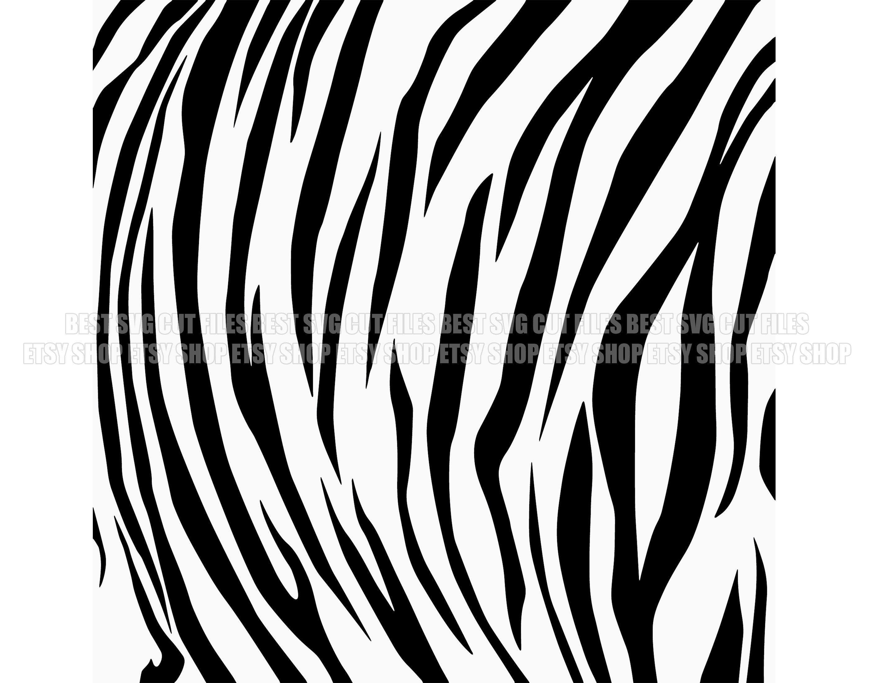 White Tiger Stripes Pattern