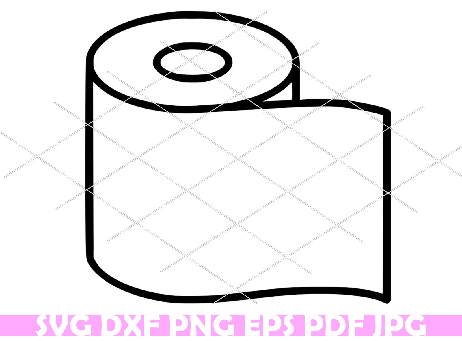 Toilet Paper Roll Svg - Etsy