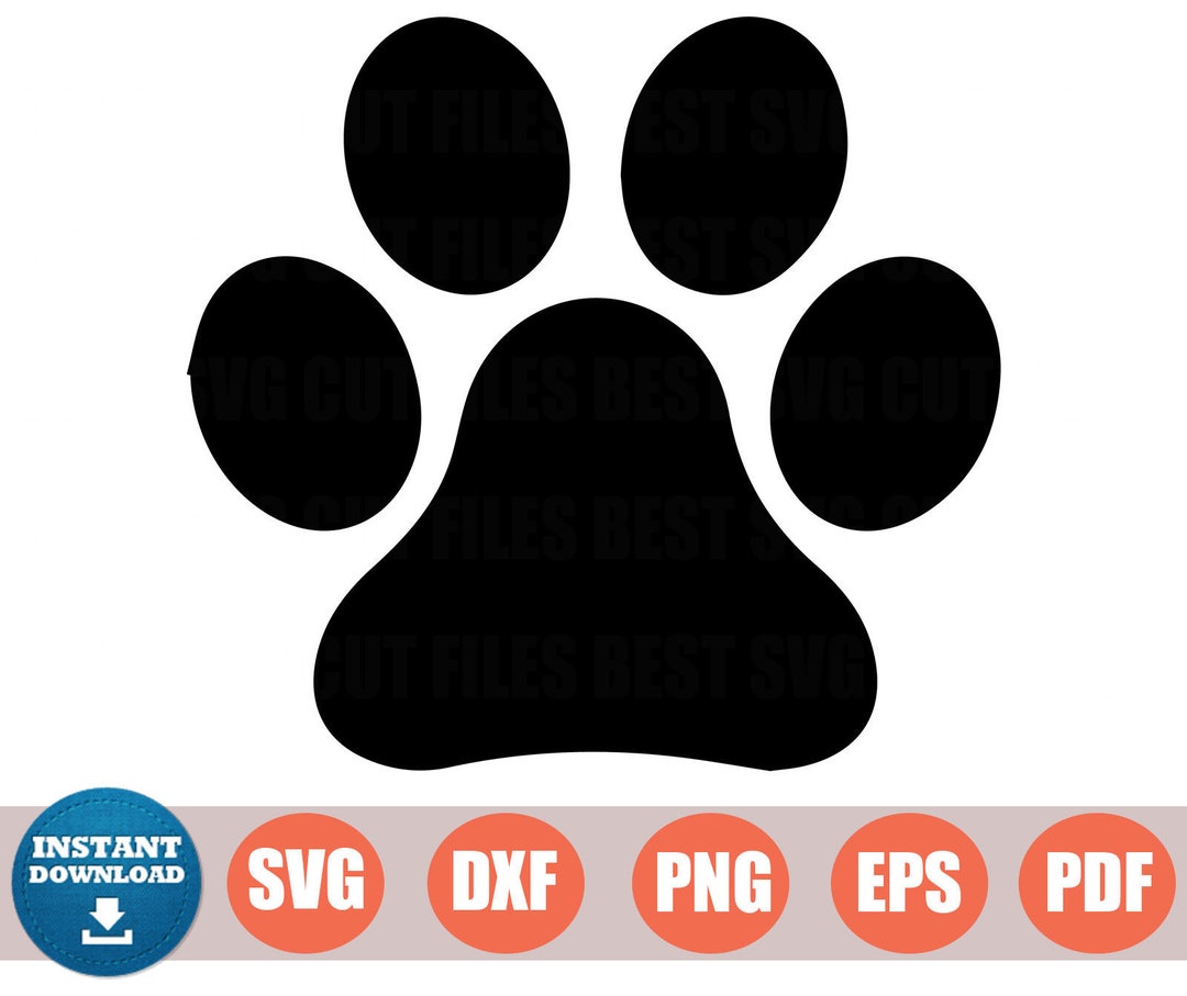 Paw Print SVG , Paw SVG , Dog Paw , Cat Paw , Paw Print Clip Art ...