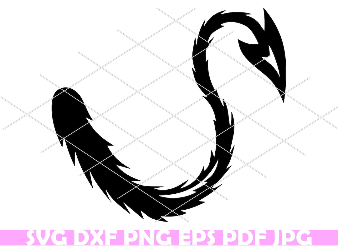 Devil Tail, Monster Tail, Devil Tail Svg, Monster Tail Svg, Png, Dxf - Etsy