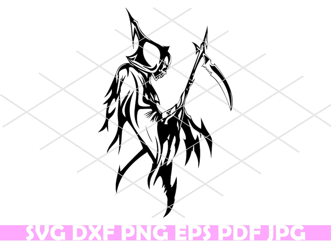 Bone Reaper Svg, Grim Reaper Svg, Png, Death Scythe Svg, Vector - Etsy