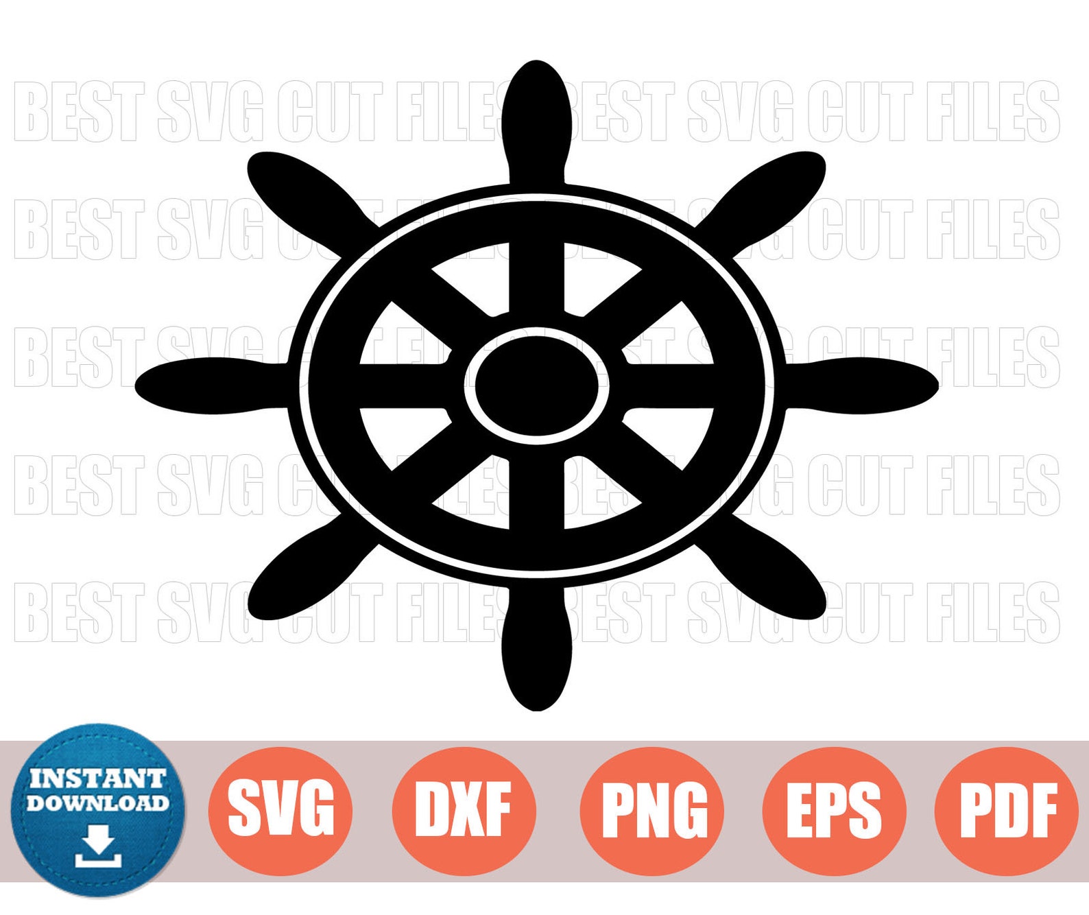 Boat Steering Wheel SVG Nautical Cricut Scroll Vinyl Cutting Saw ...