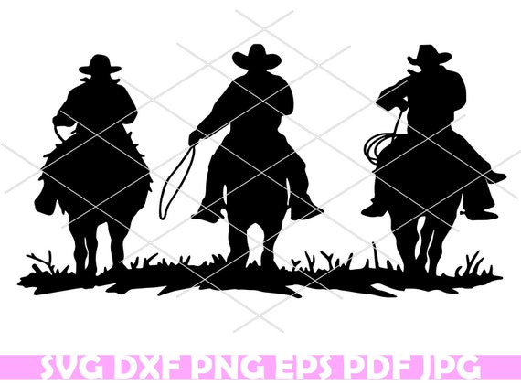 Cowboy Svg Cowboys Svg Western Svg Dxf Png | Etsy