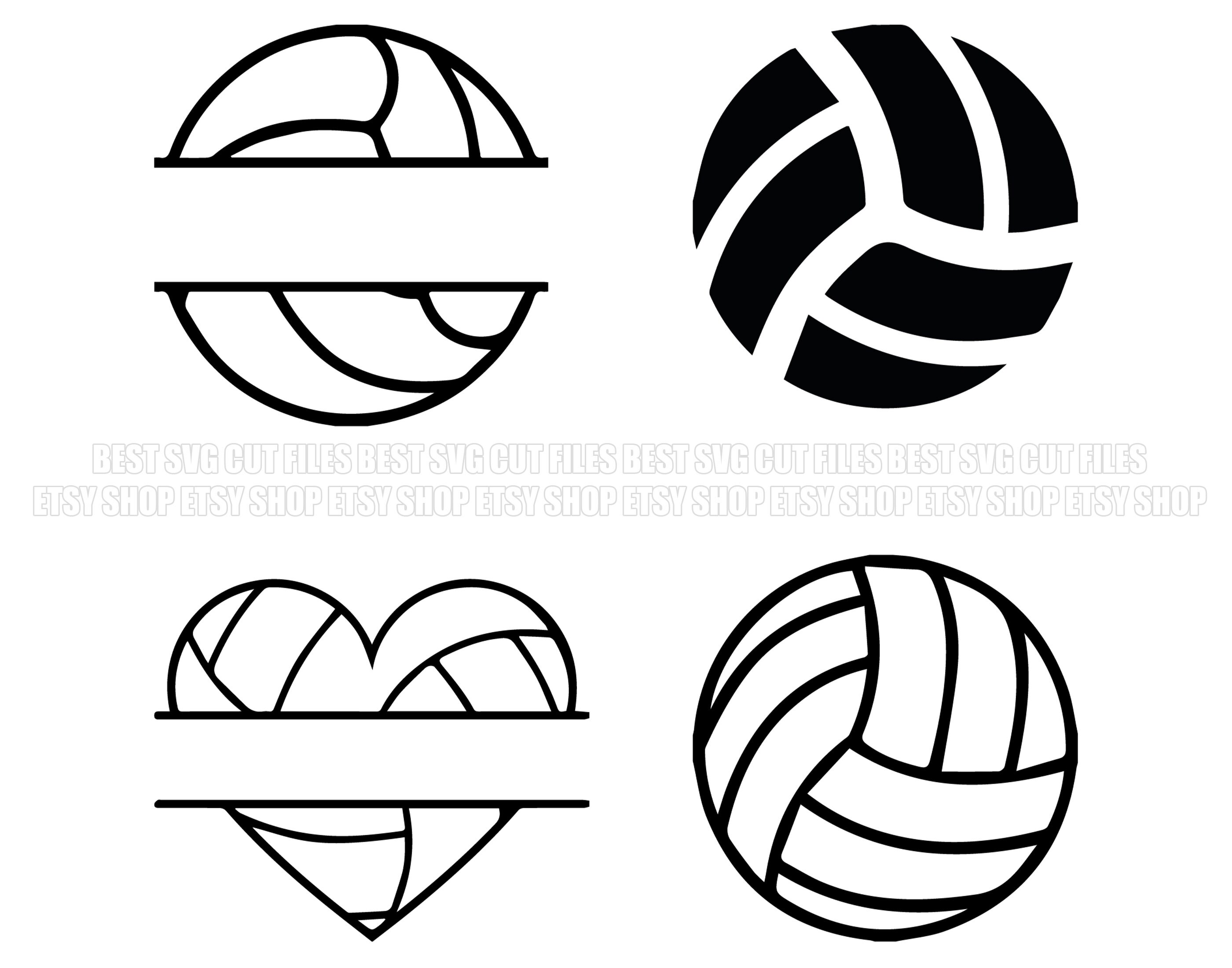 Volleyball Name SVG Clipart for Cricut, Volleyball Team SVG, Volleyball ...
