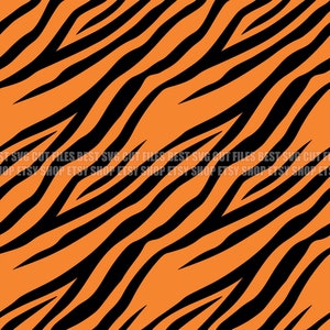 Tiger SVG, Animal Print SVG, Tiger Circle, Seamless Tiger Pattern ...