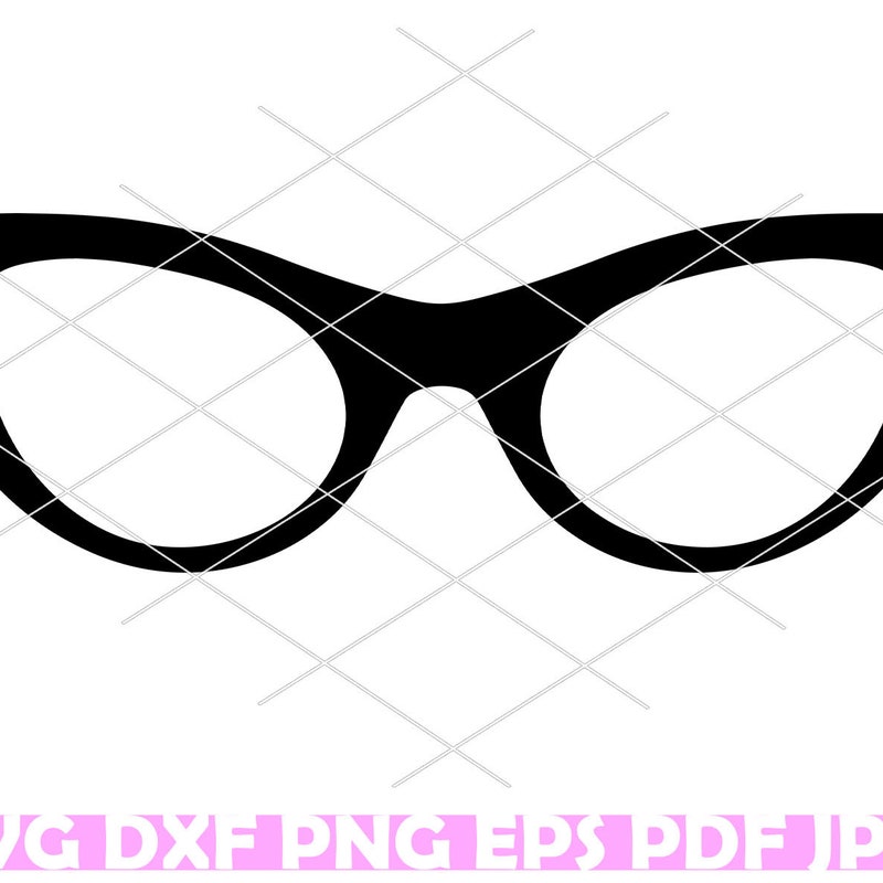 Cat Eye Oversized Glasses - Etsy