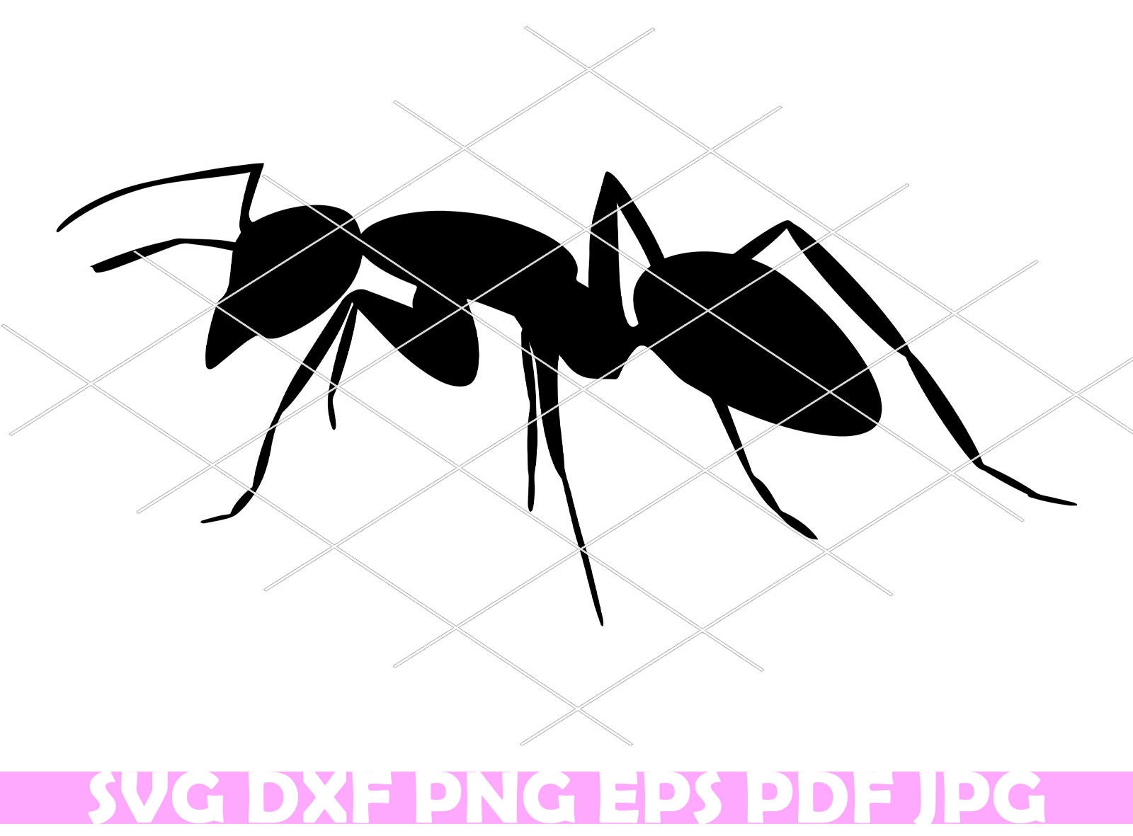 Ant Svg, Ant Dxf Clipart, Ant Iron on Svg, Ant Download, Ant Clipart ...