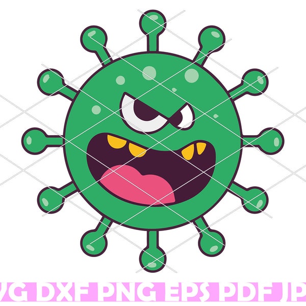 Virus Svg - Etsy