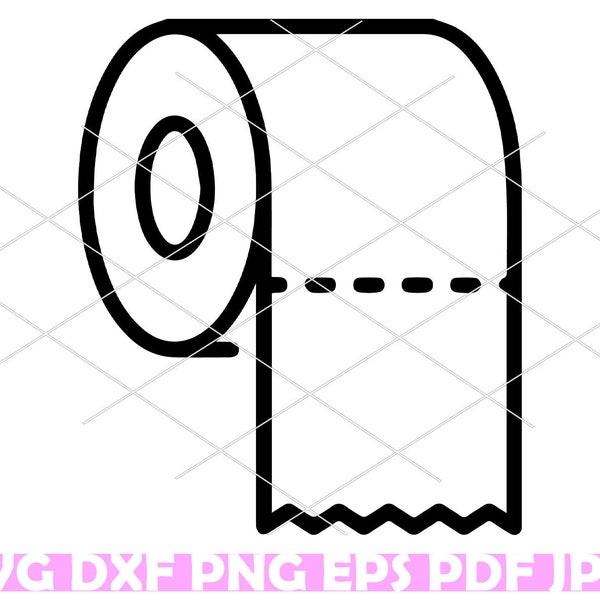 Toilet Paper Svg - Etsy