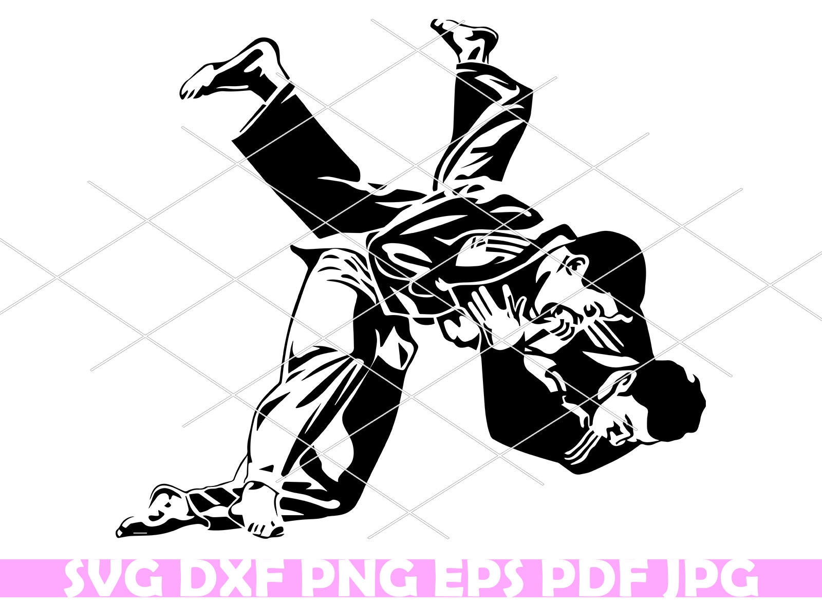 Judo SVG, Martial Arts Svg, Judo Clipart, Judo Files for Cricut, Judo ...