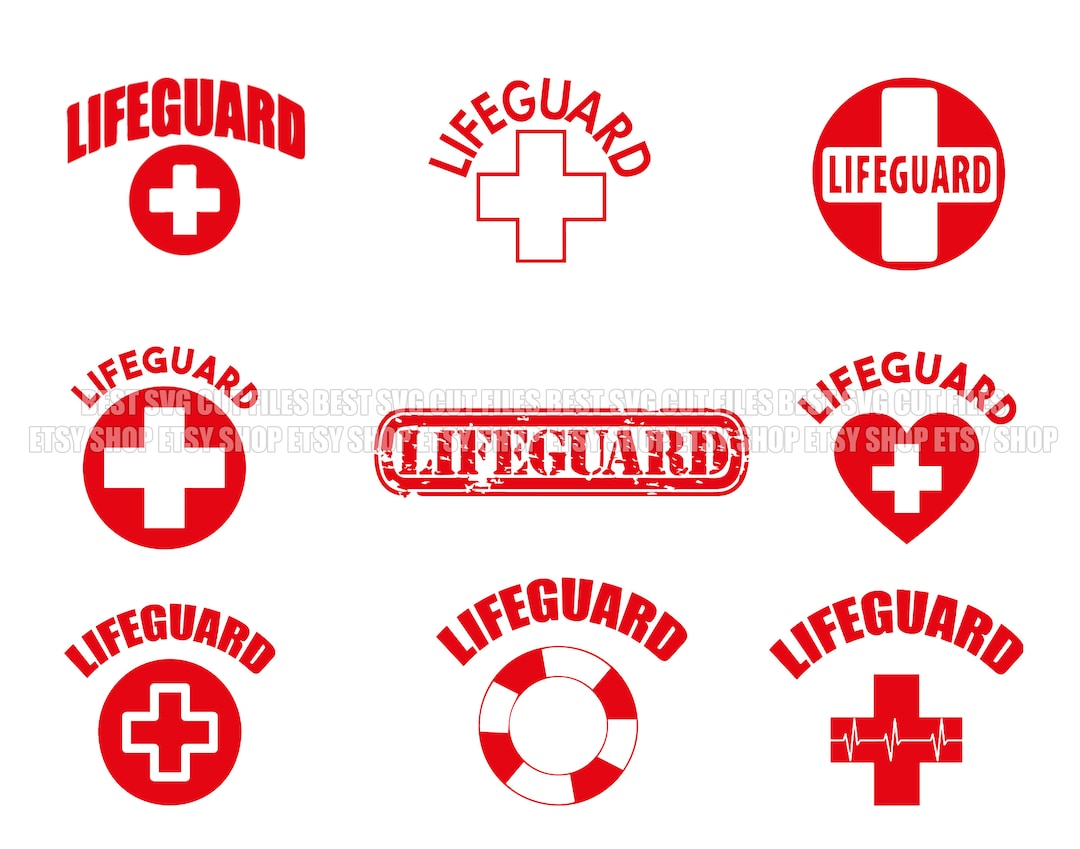 Lifeguard SVG, Lifeguard Bundle Svg, Lifeguard Clipart, Red Cross SVG ...