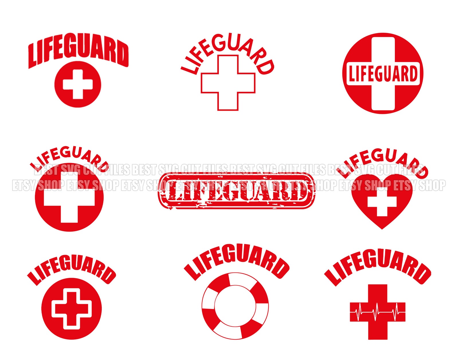 Lifeguard SVG, Lifeguard Bundle Svg, Lifeguard Clipart, Red Cross SVG ...