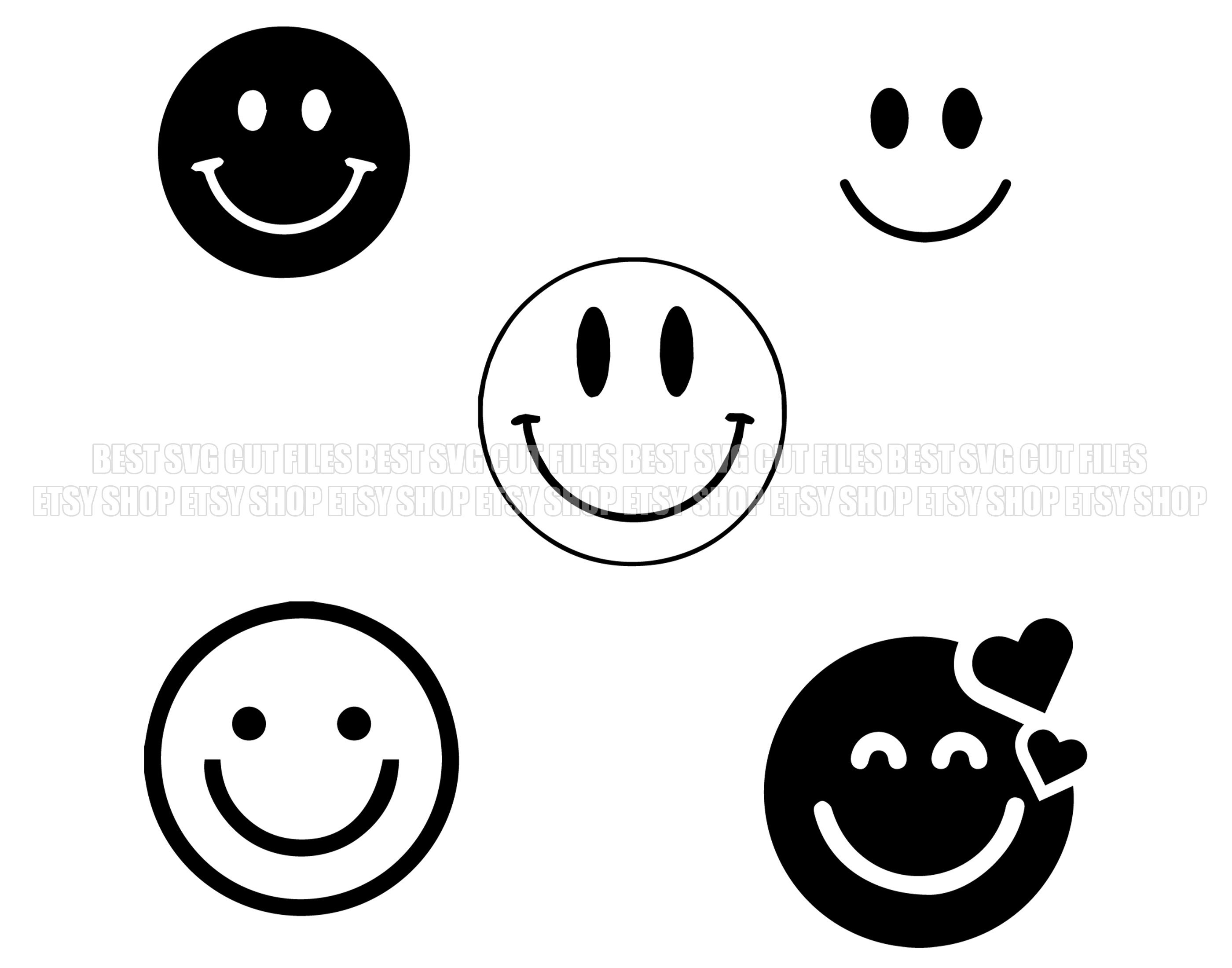 Smiley Face SVG, Smiley SVG, Happy Face SVG, Yellow Smiley Svg, Emoji ...