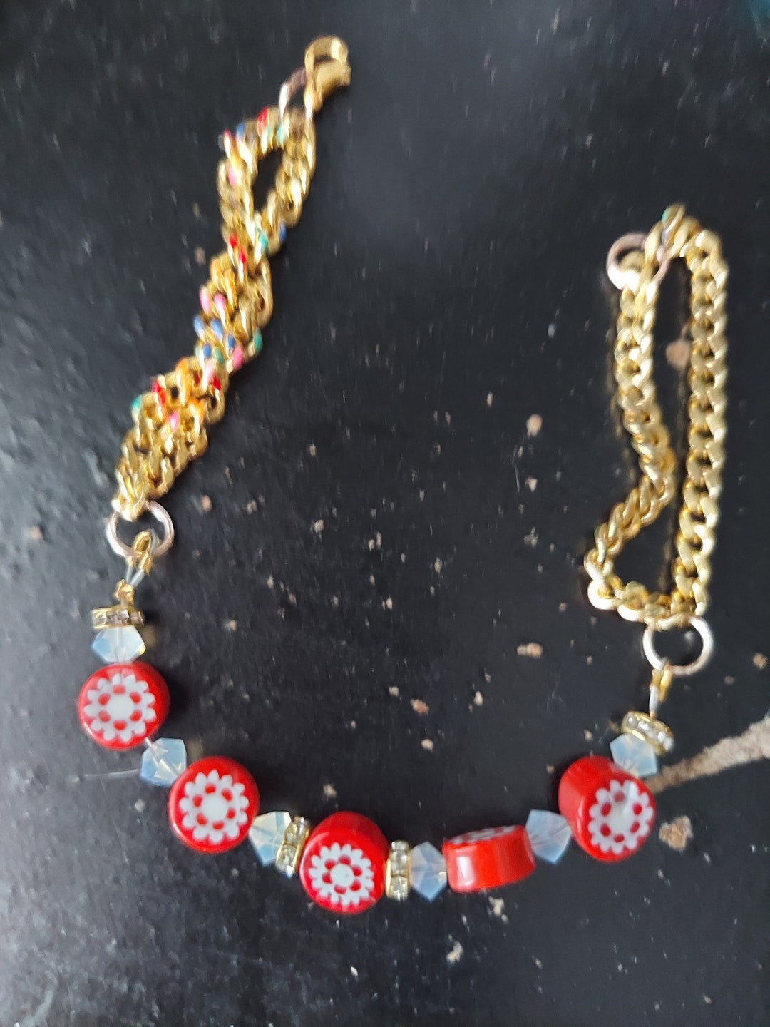 Multi-colored Beaded Bracelet - Etsy