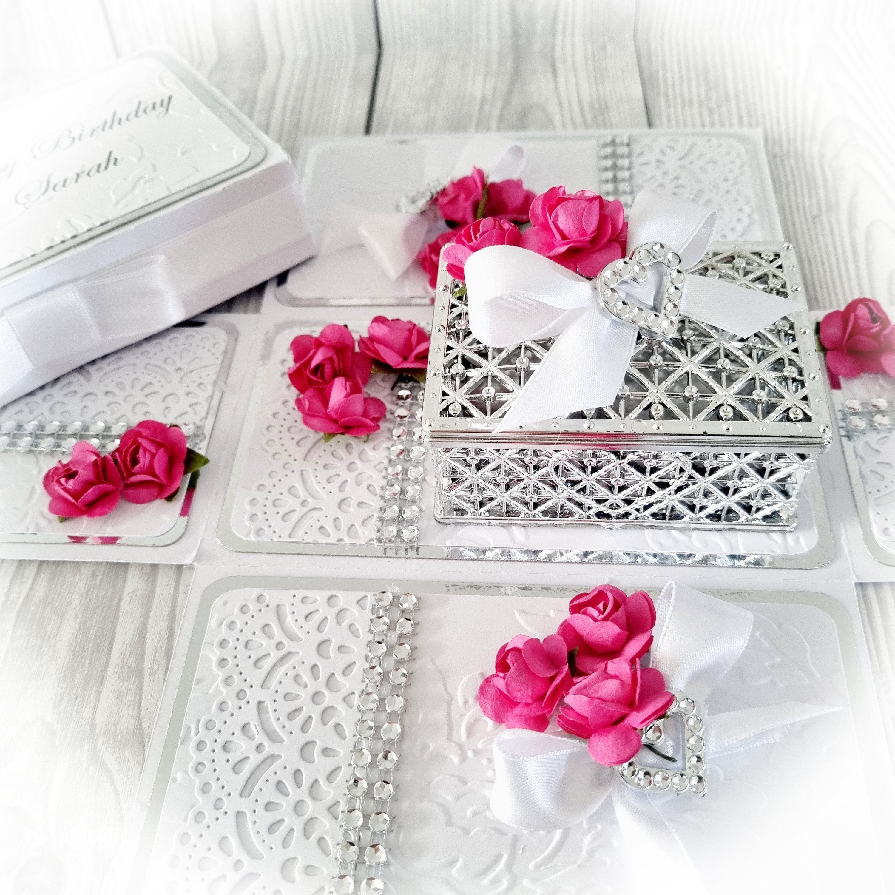 Explosion Box Exploding Box Card handmade Wedding - Etsy UK