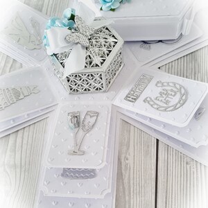 Explosion Box, Exploding Box Card ,handmade Wedding Anniversary ...