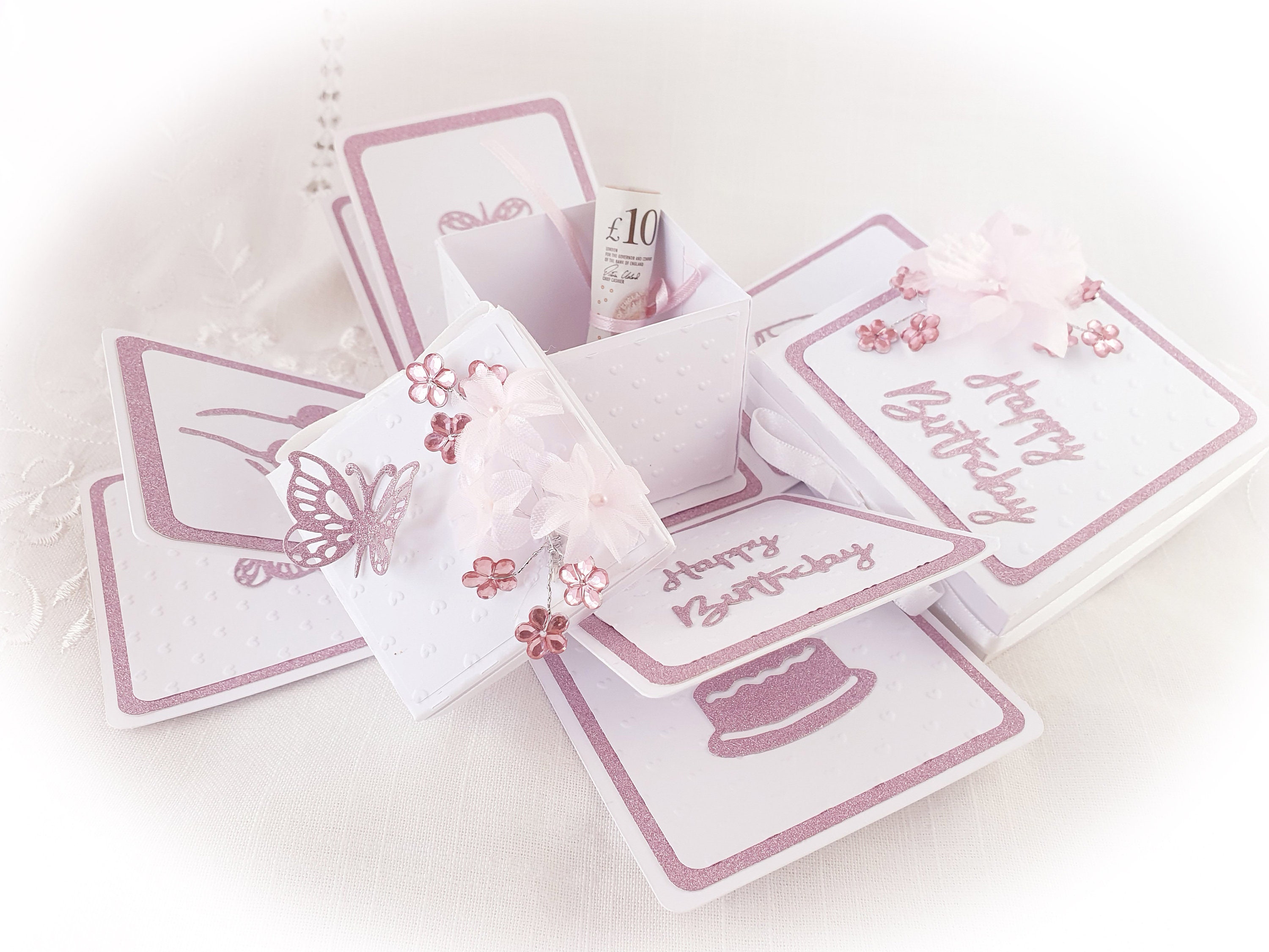 Exploding Box Card Explosion Box Card Money Card Box - Etsy UK