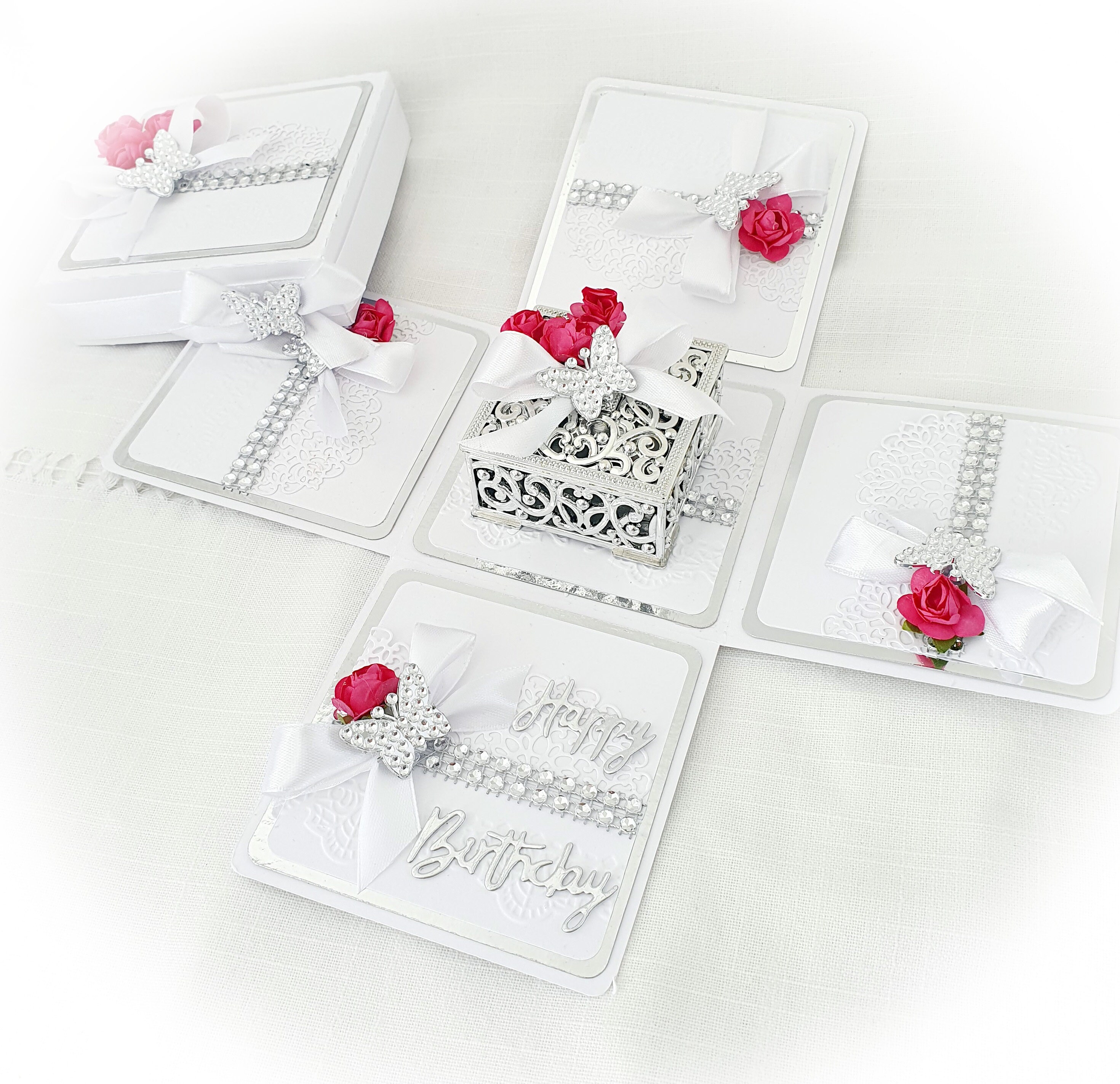 Exploding Box, Birthday Wedding Anniversary Explosion Box Card - Etsy