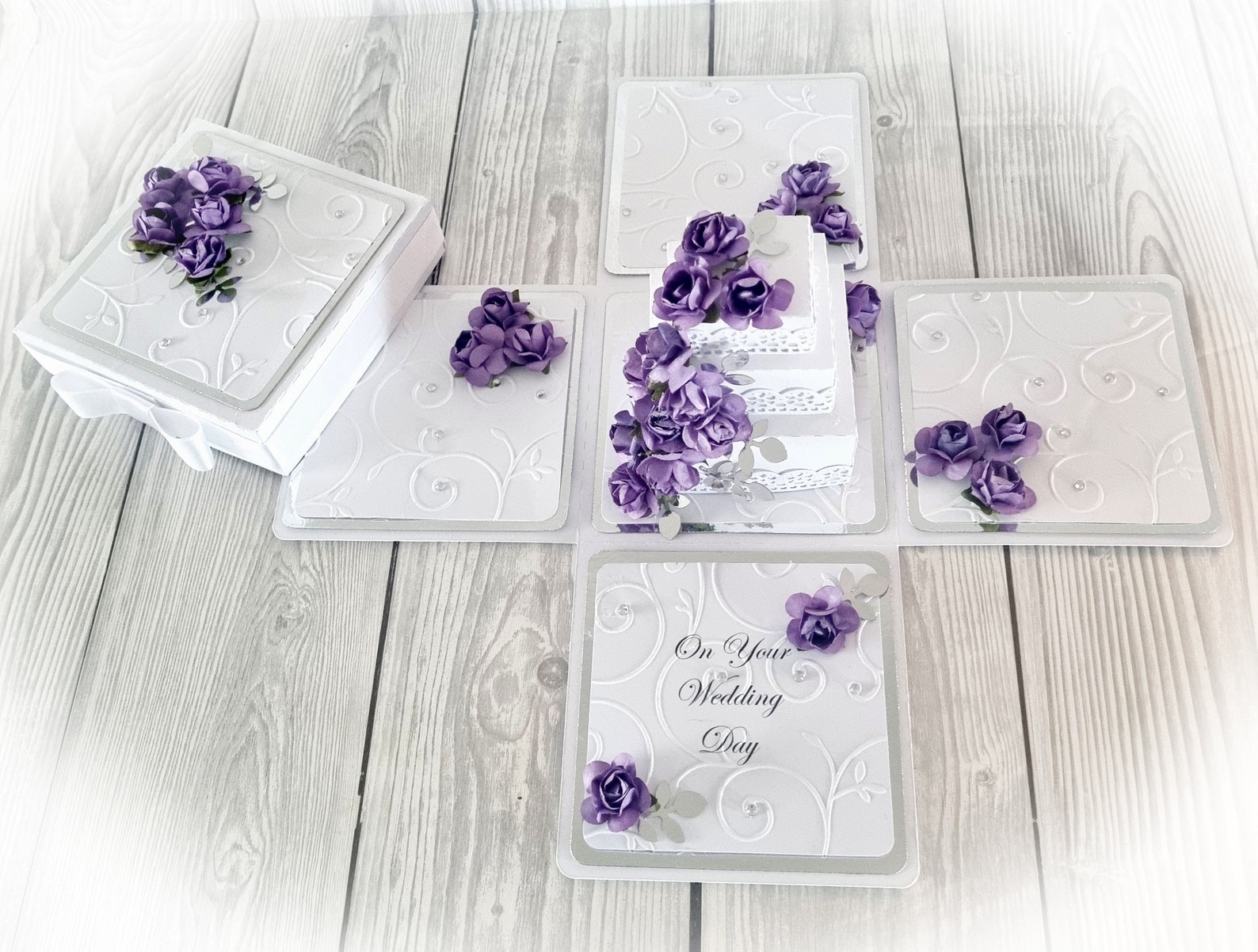 Wedding Anniversary Explosion Box Card 3D Exploding Box Cake - Etsy UK