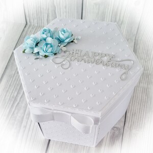 Explosion Box, Exploding Box Card ,handmade Wedding Anniversary ...