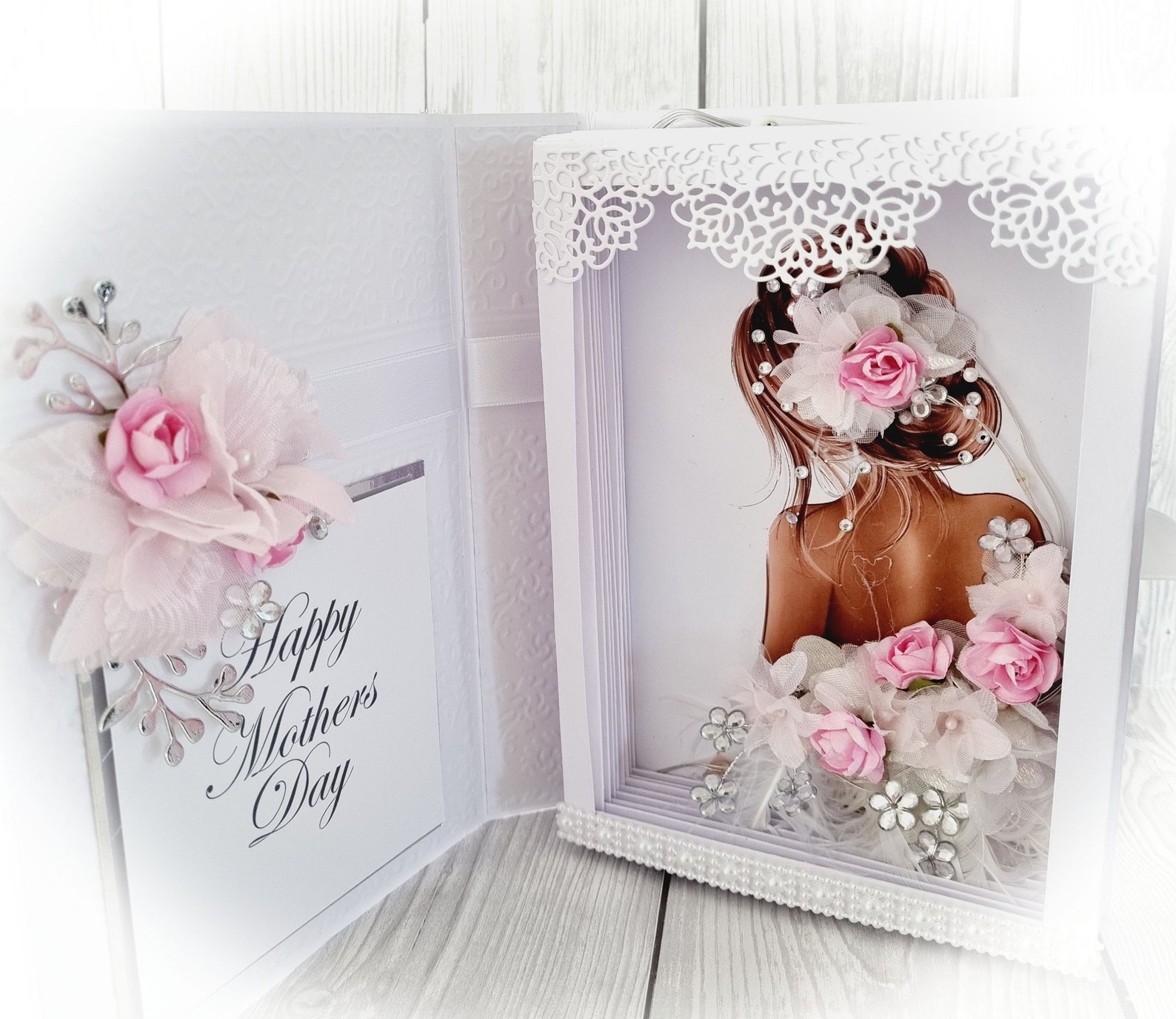 Light up Birthday Box Card Light up Shadow Box Card 3d - Etsy