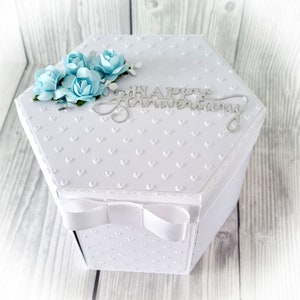 Explosion Box, Exploding Box Card ,handmade Wedding Anniversary ...