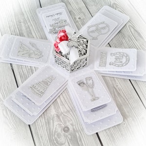 Explosion Box, Exploding Box Card ,handmade Wedding Anniversary Birthday Hexagon 3d Card - Etsy UK