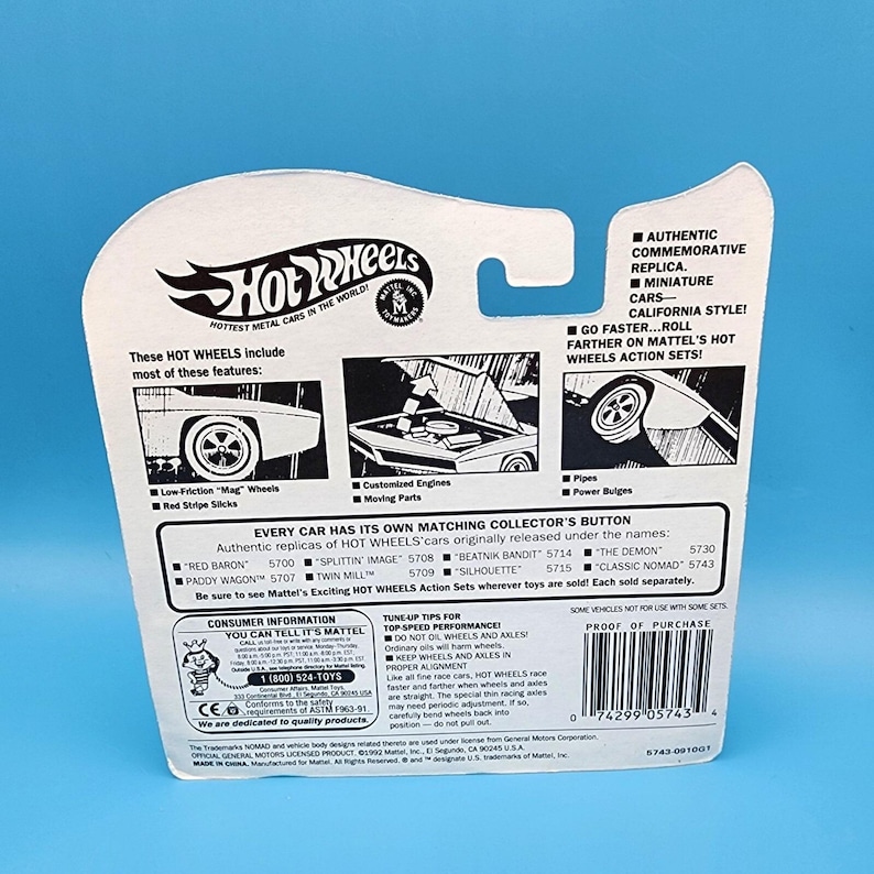 Hot Wheels 25th Anniversary 1992 Classic Nomad 5743 Lavender California ...