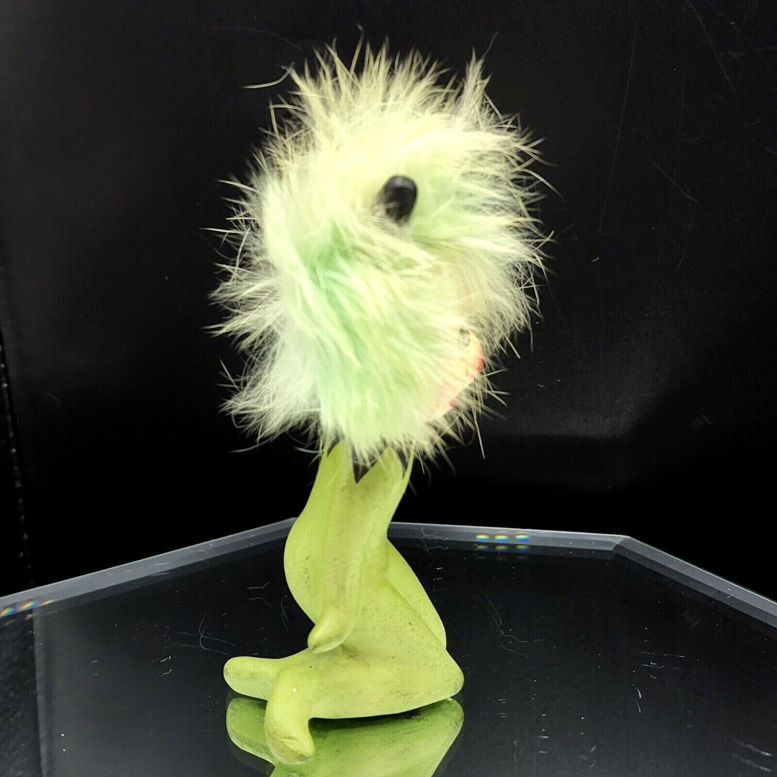 Moon Girl Alien Figurine Green Furry Hair Martian Pixie 1960s Norleans ...