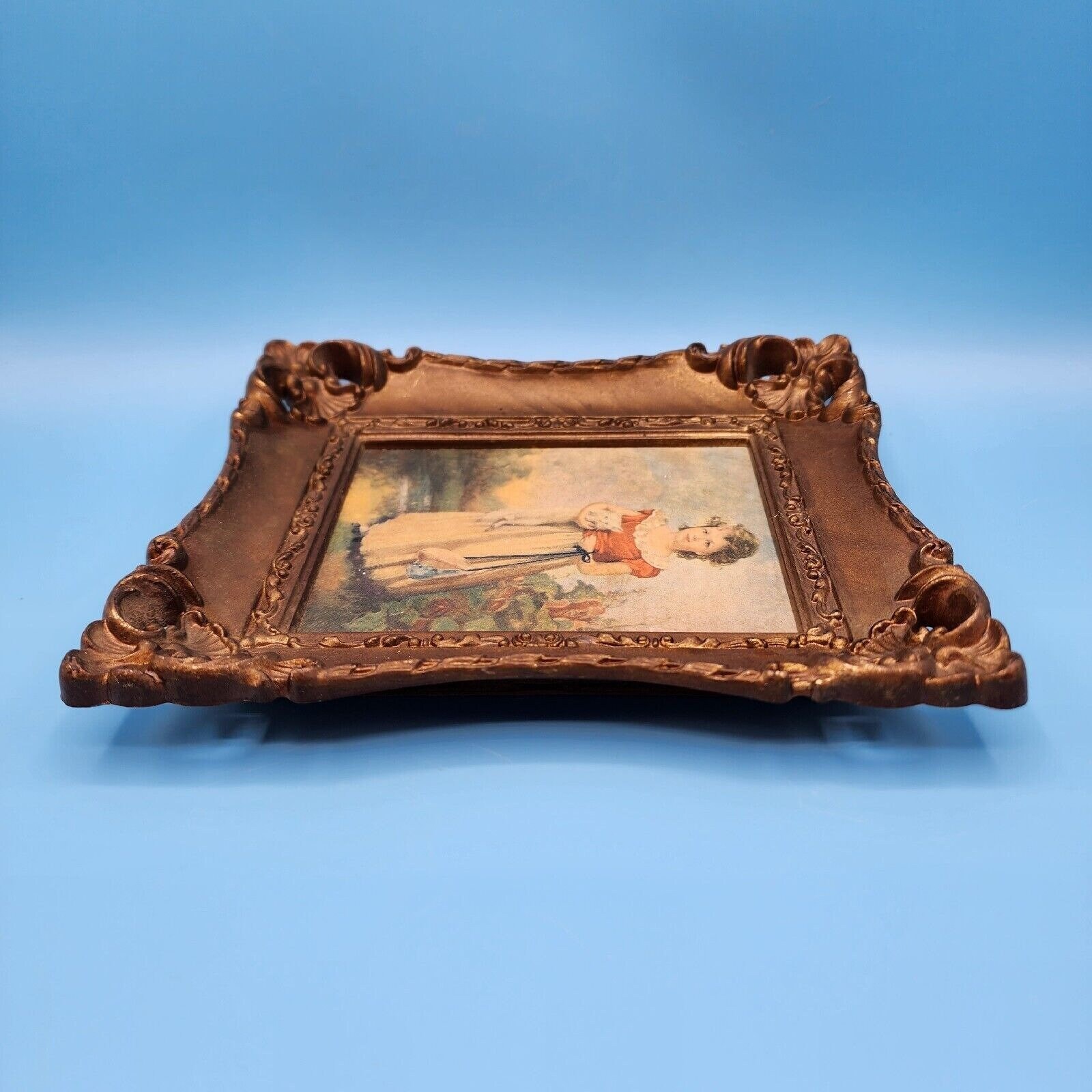 Vintage Jane Freeman Chums Girl and Kitten Framed Print Made in USA ...