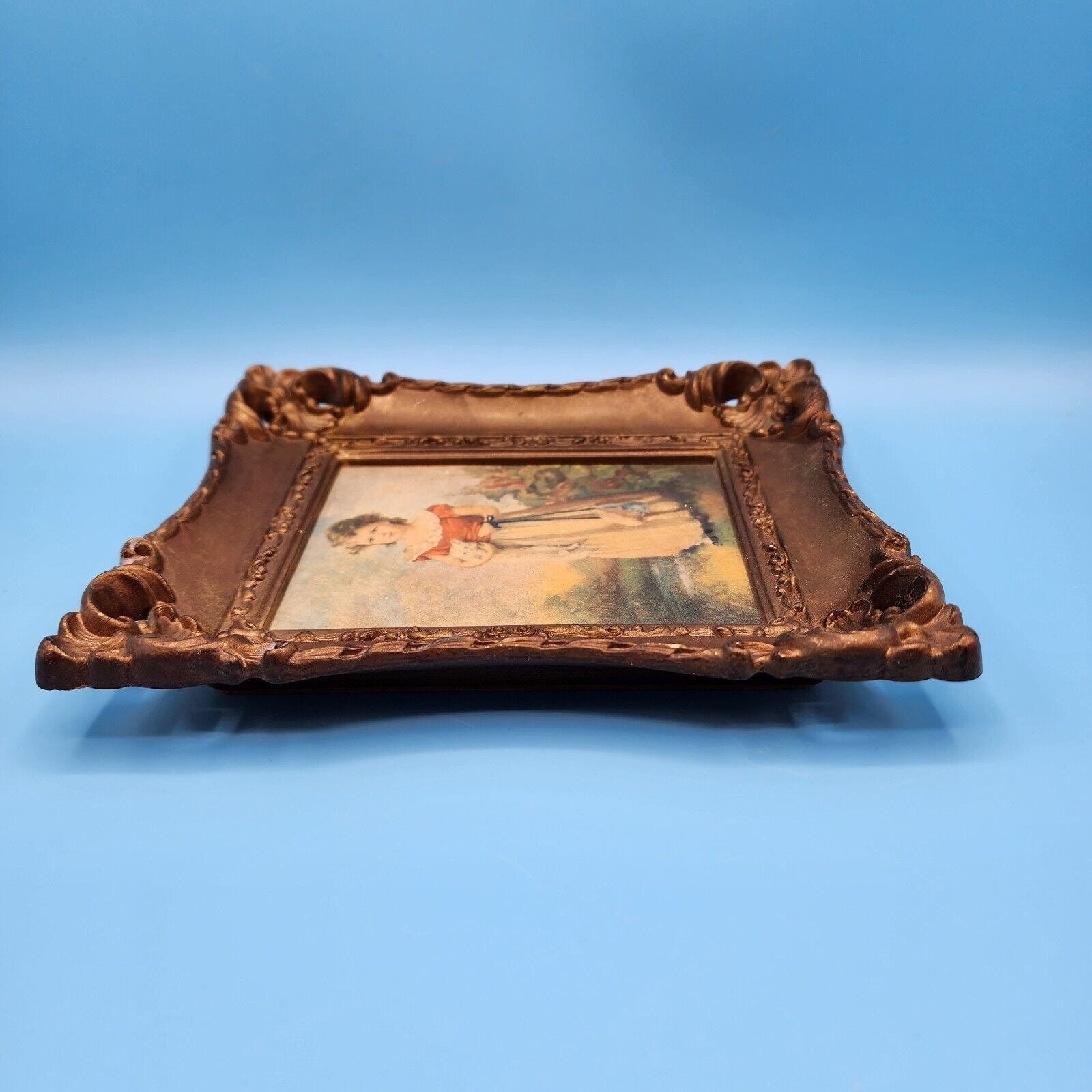 Vintage Jane Freeman Chums Girl and Kitten Framed Print Made in USA ...