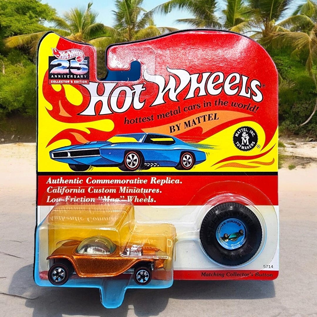 Hot Wheels Beatnik Bandit 5714 25th Anniversary California Custom 1992 ...