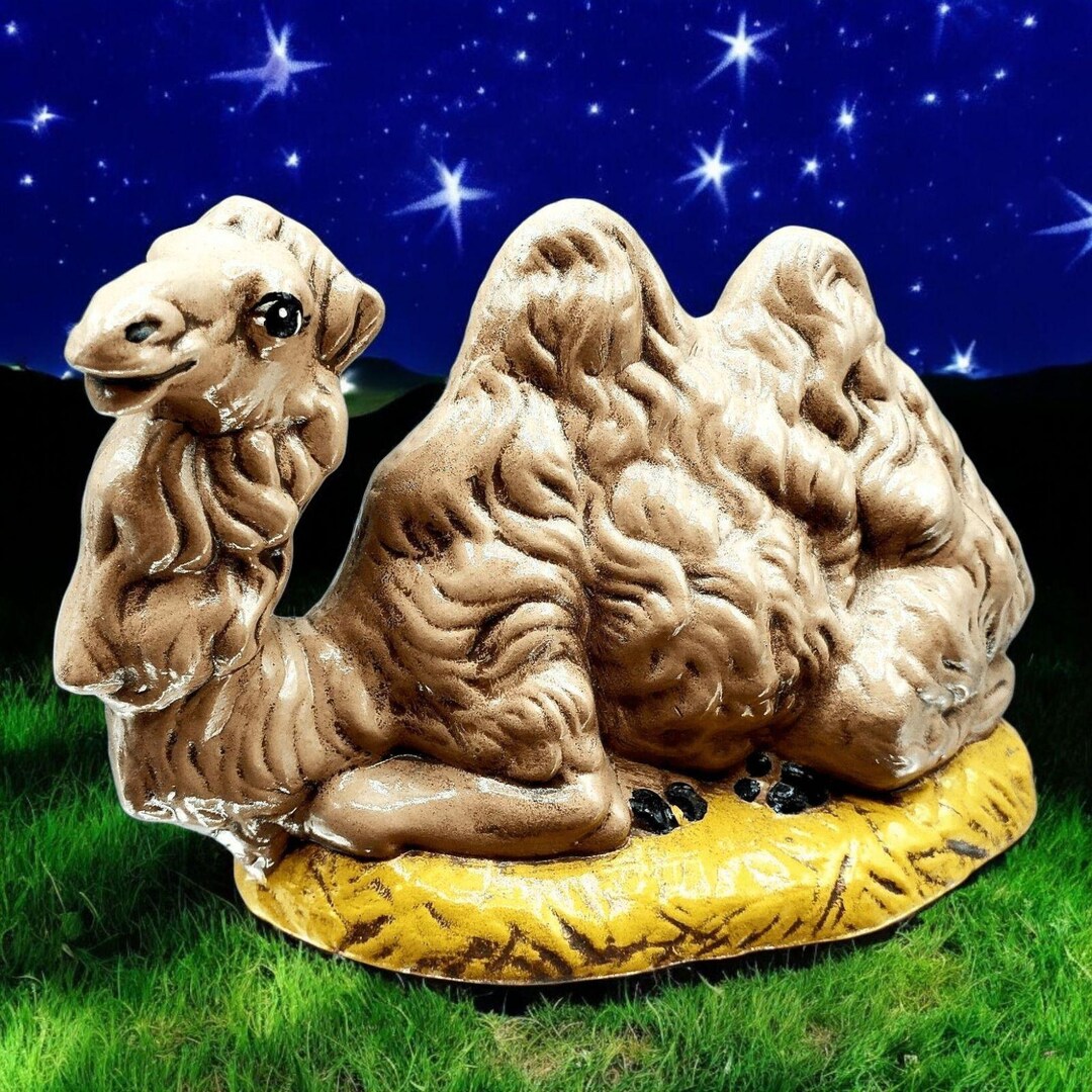 Nativity Camel Figurine Atlantic Mold 1979 Manger Scene Replacement ...